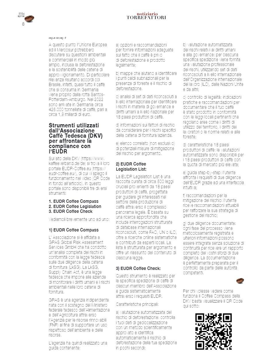 Notiziario Torrefattori Aprile 2024 - Gruppo Italiano Torrefattori Caffè | GITC