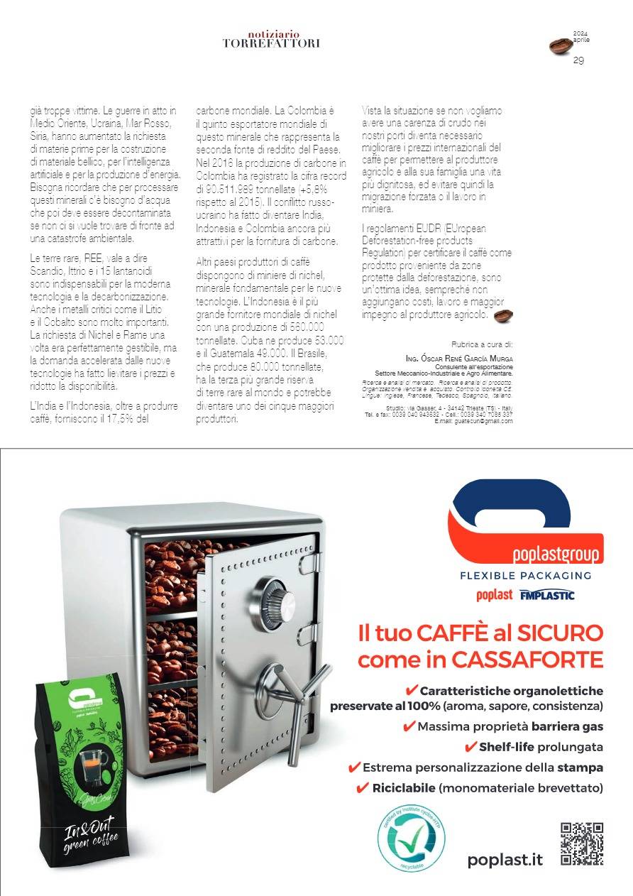 Notiziario Torrefattori Aprile 2024 - Gruppo Italiano Torrefattori Caffè | GITC