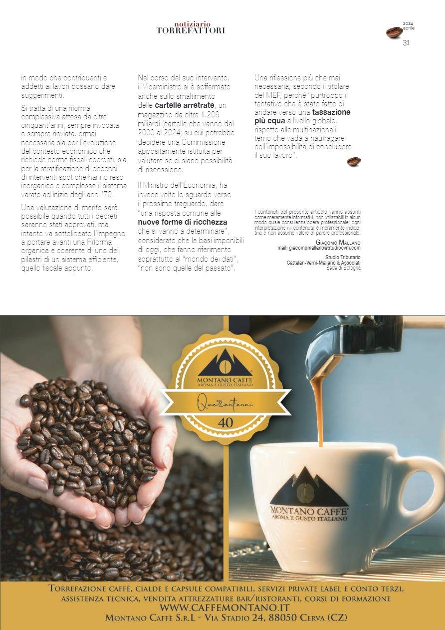 Notiziario Torrefattori Aprile 2024 - Gruppo Italiano Torrefattori Caffè | GITC